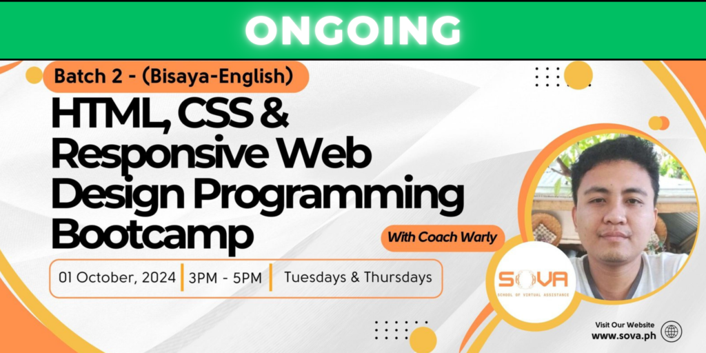 Batch 2 – 4-Week Online HTML, CSS & Responsive Web Design Programming Bootcamp by Coach Warly ...