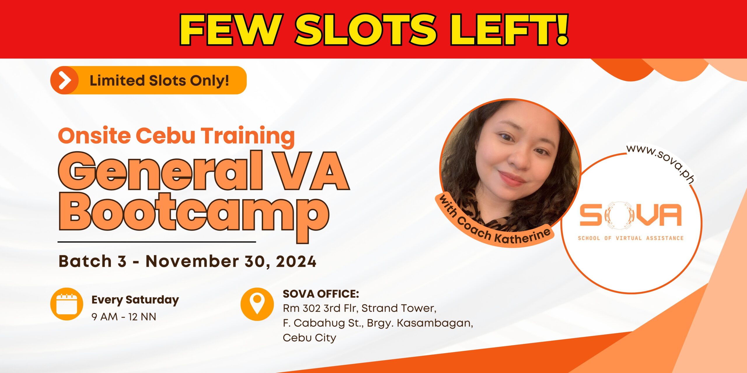 Batch 3 - 4 Week General Virtual Assistant Face-to-Face Training with Coach Katherine – November ...