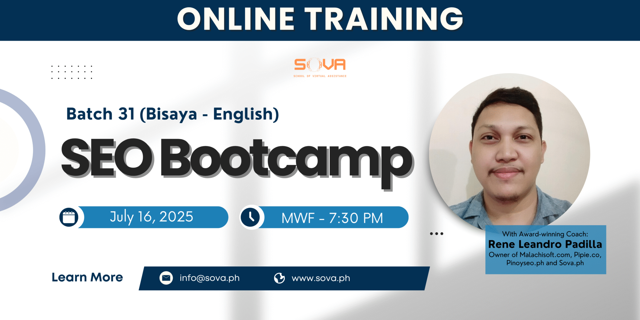 Batch 31 - 4-Week Online SEO Bootcamp by Coach Leandro - July 16, 2025 - August 15, 2025 ...