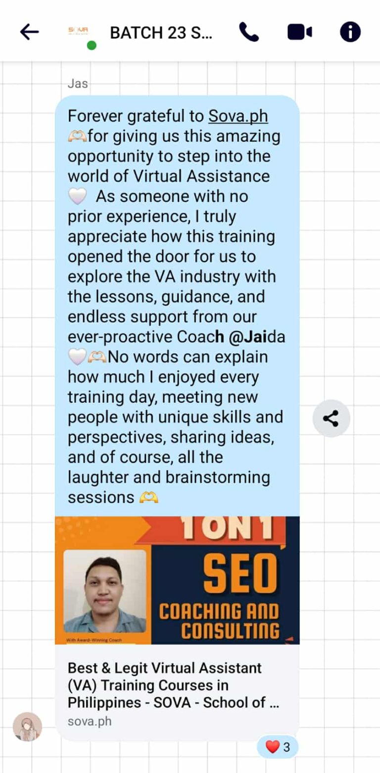 Batch 30 – 4 Week Online General Virtual Assistant Bootcamp with Coach Jaida – October 29, 2025 ...